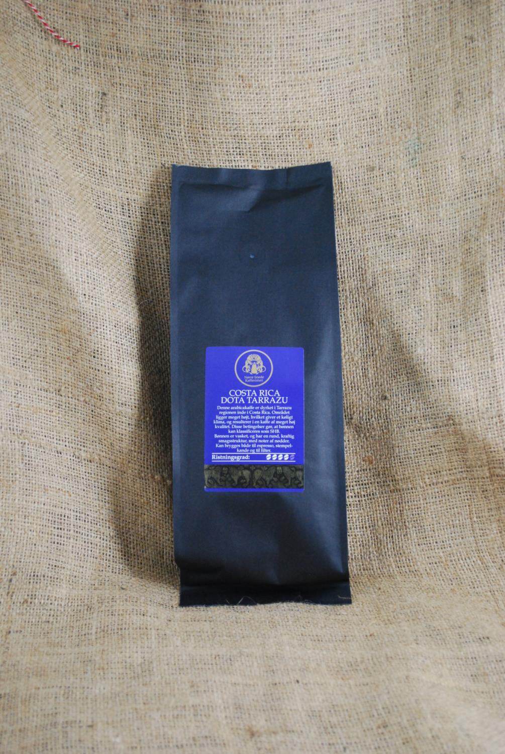 Kaffepakke med fem forskellige pakker