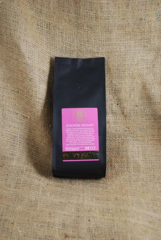 Kaffepakke med fem forskellige pakker